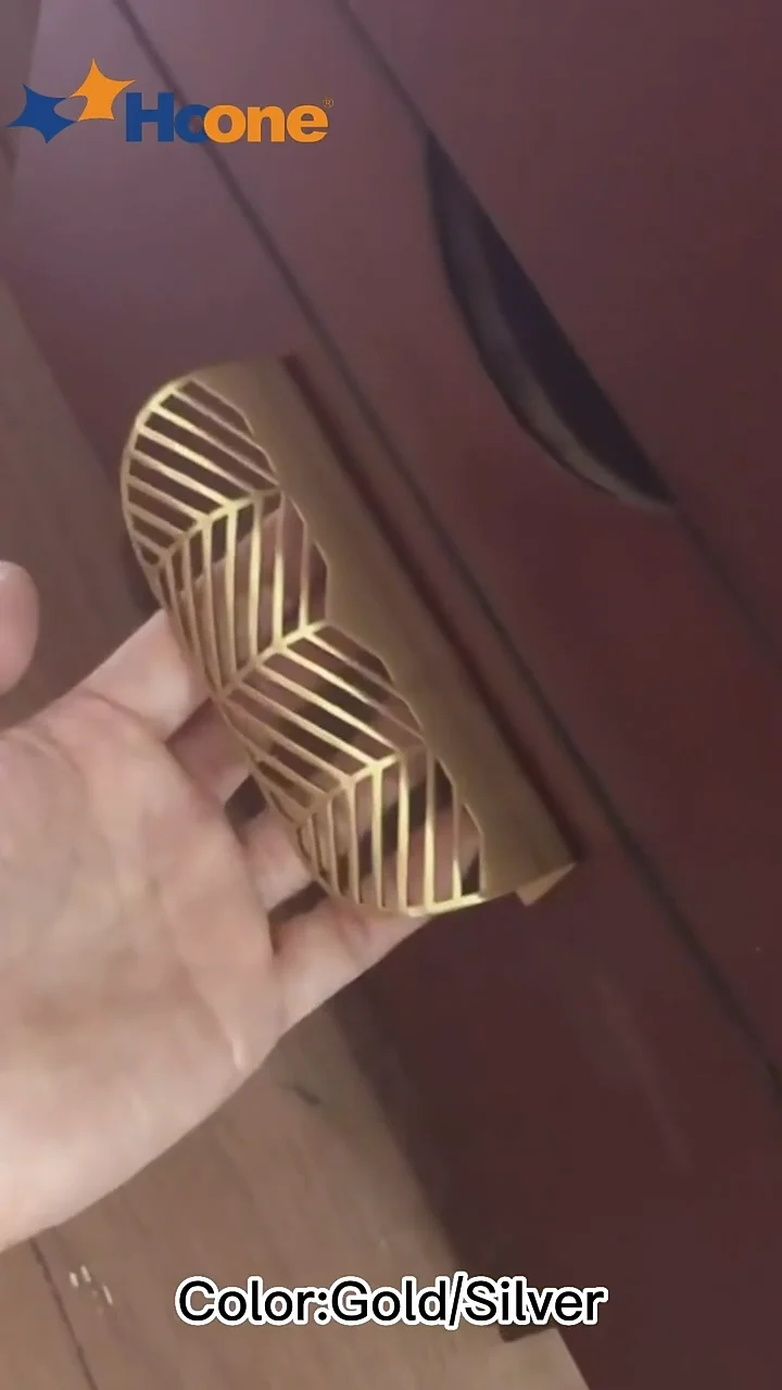 Hoone Modern Leaf Shape Metal Wardrobe Dresser Drawer Knobs Pulls ...