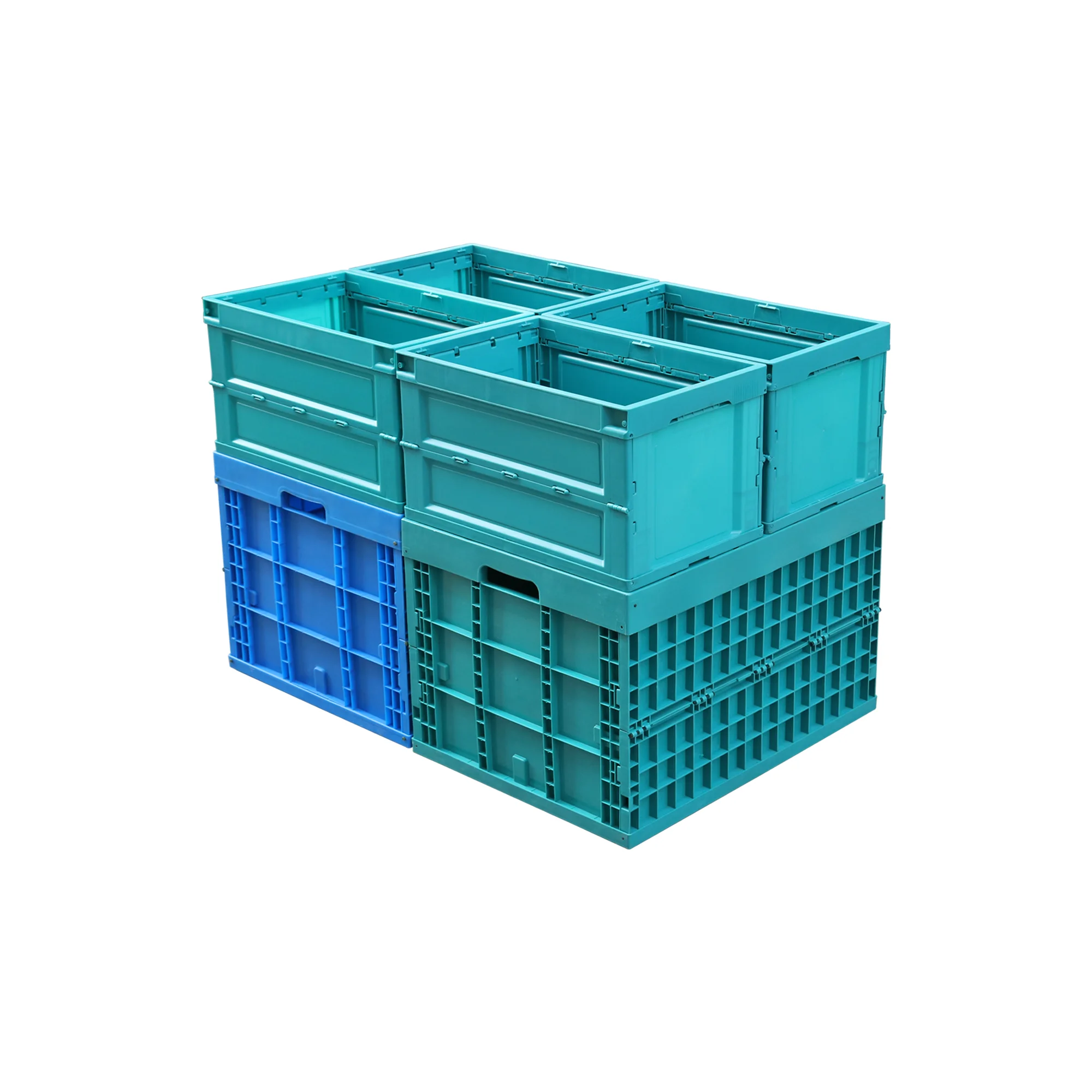 QS Heavy-Duty Recyclable PP Plastic Logistics Storage Basket Foldable ...