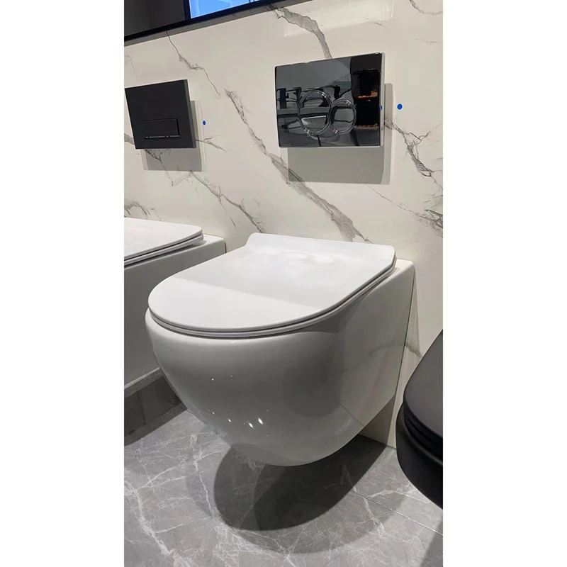 Wc Rimless Wall Mounted Wall Hung Suspended Toilet Water Closet ...