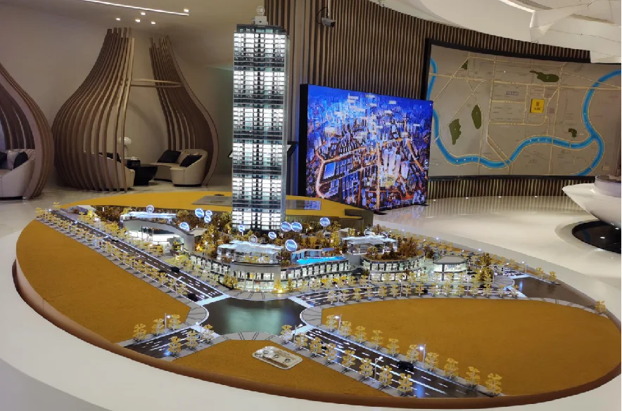 Perfect Led Lighting Effect Architectural Building Custom Scale Urban ...