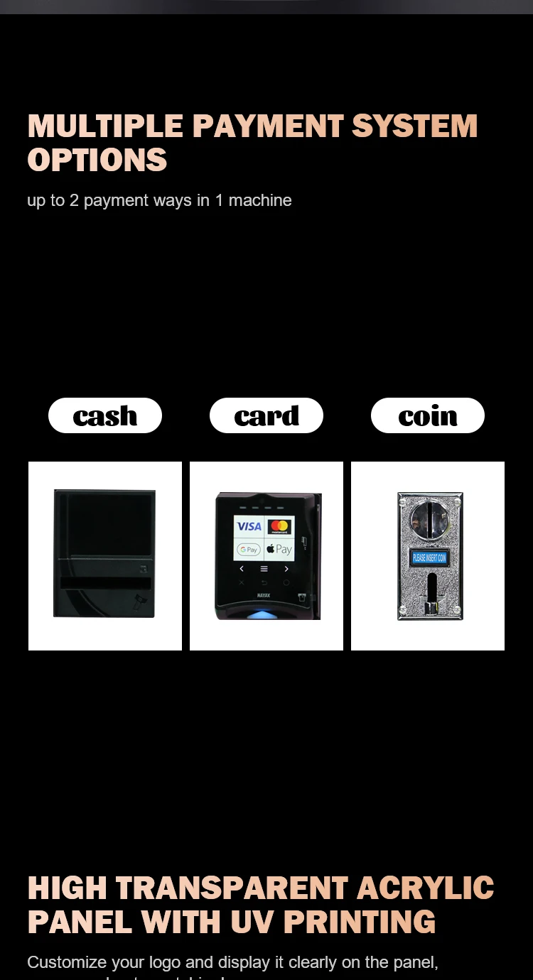 DKM Custom Cash Card QR Code Payment Perfume Vending Machine