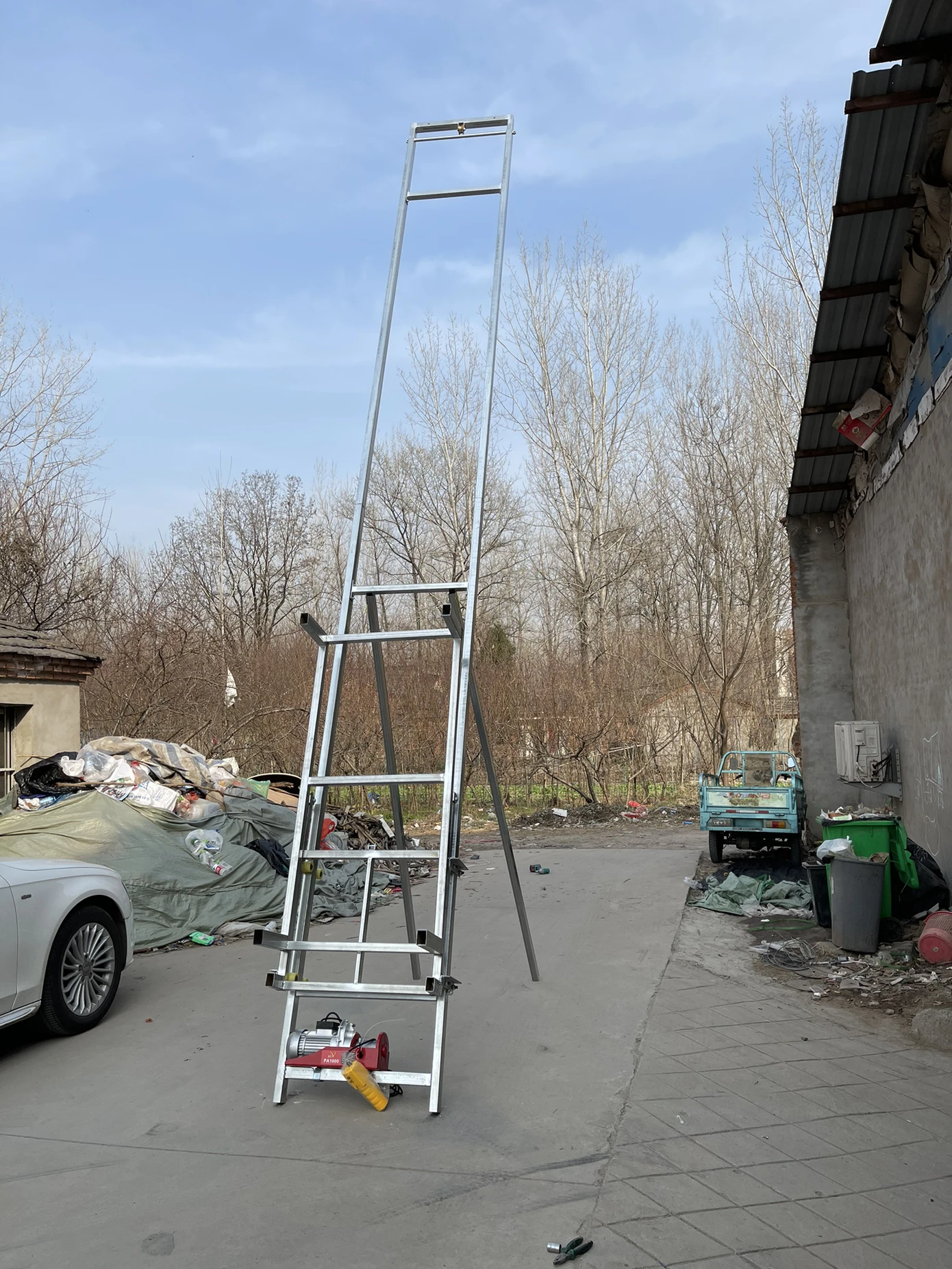 Glass Hoist Ladder Lift Solar Panels Electric Hoist Roof Lifter High ...