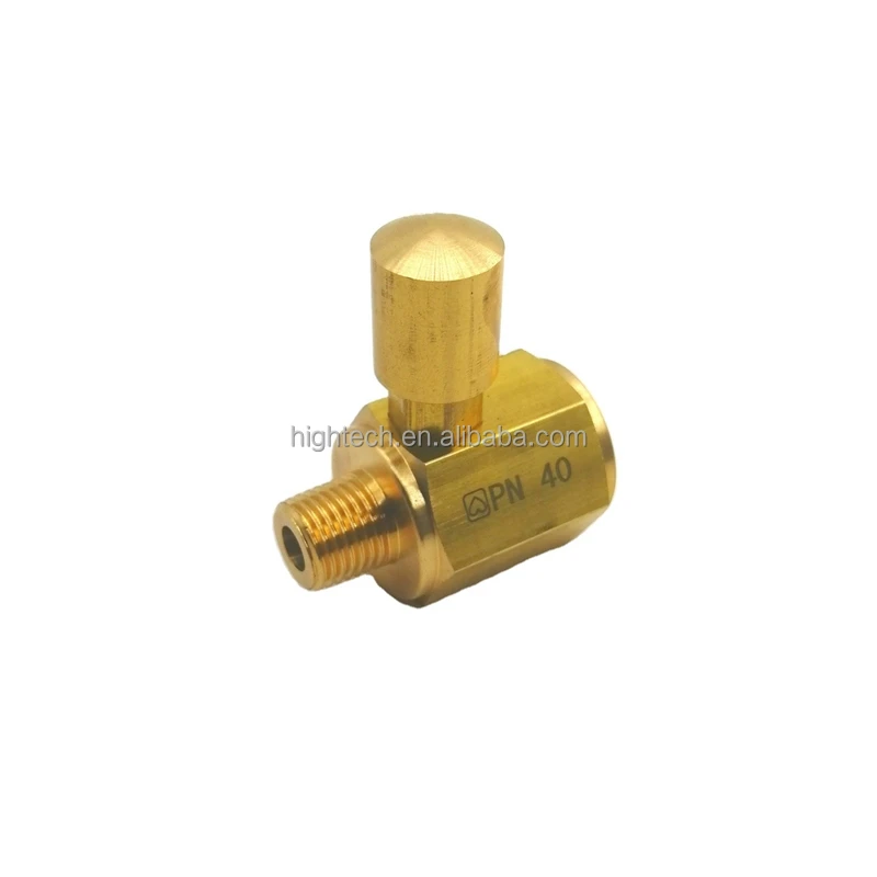Manual Push Button Brass Air Control Shut on off Valve