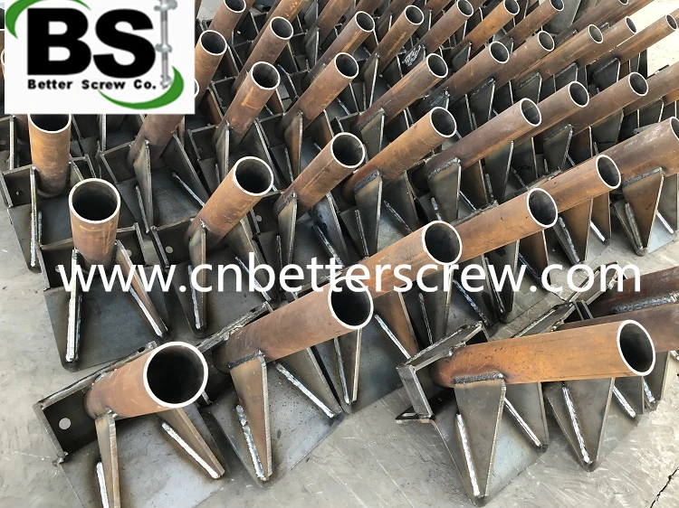 Galvanized Screw Anchor Bracket Faster Installation Helical Bracket For ...