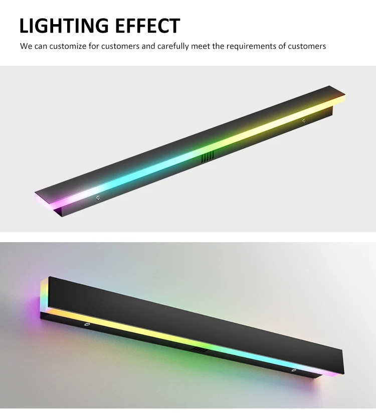 Exterior RGB IP65 Outdoor Waterproof Long Linear LED Wall Light