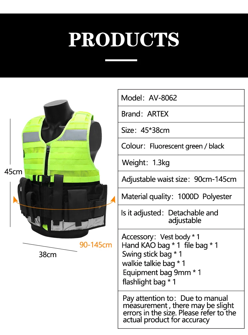 Artex Av-8062 Outdoor Tactical Reflective Safety Clothing High ...
