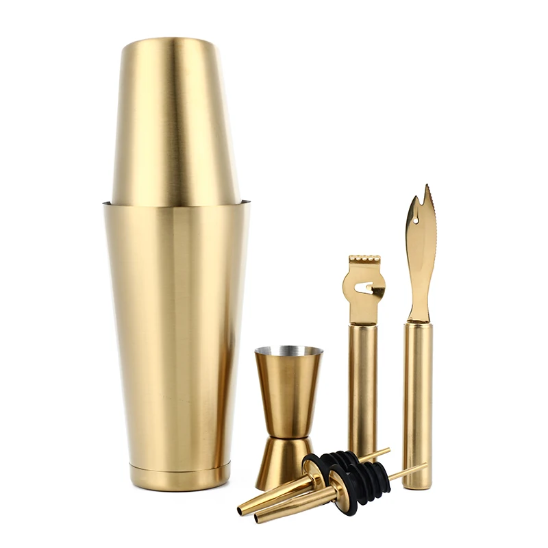 Customized Stainless Steel Cocktail Mixer Set Cocktail Mixing Tools ...