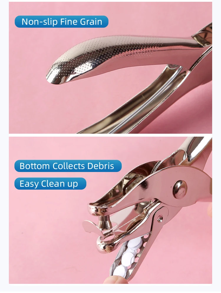 Custom Handheld Paper Punch Metal Single Hole Paper Punch For Office ...