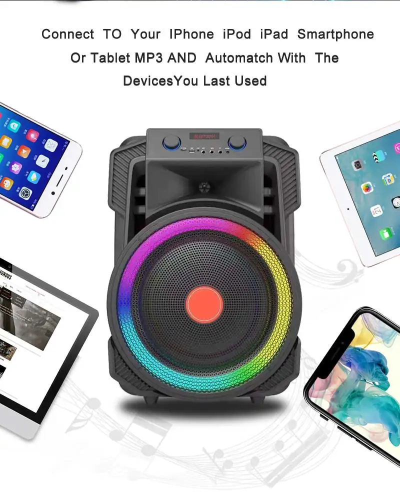 Single 15 Inch Subwoofer Active Stereo Private Portable Fm Radio ...