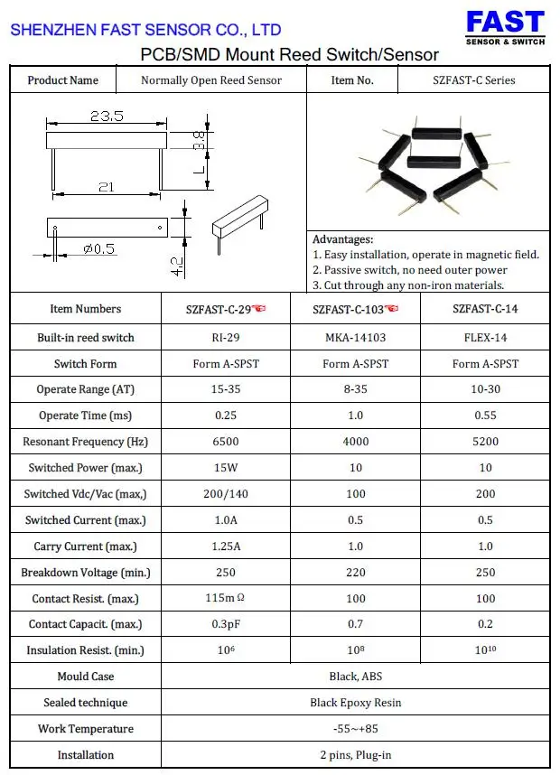 Shop High-Performance SMD Reed Switches from Reliable Sources