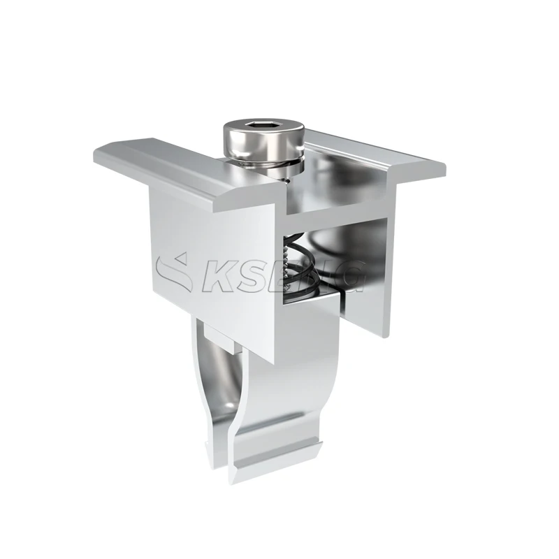 Rooftop Solar Rack Clamp Pv Solar Mounting Rapid Clamp Solar Middle ...