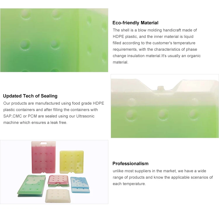 High Quality Cooling Bricks - Phase Change Material Packs