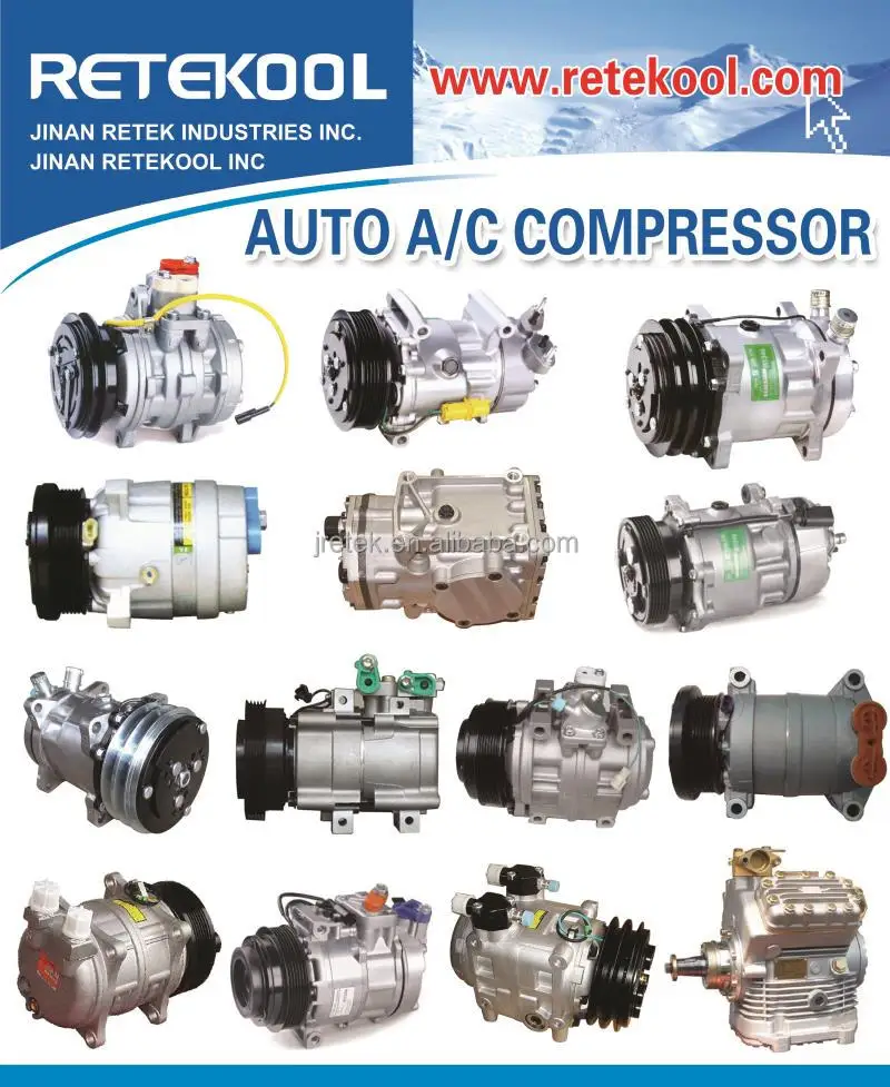 Brazil Gol Pakistan Auto AC Compressor Universal Car Compressor ...