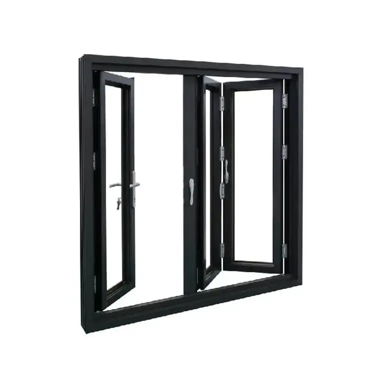 Alufront Aluminum Glass Double Panel Casement Window - Buy Casement ...