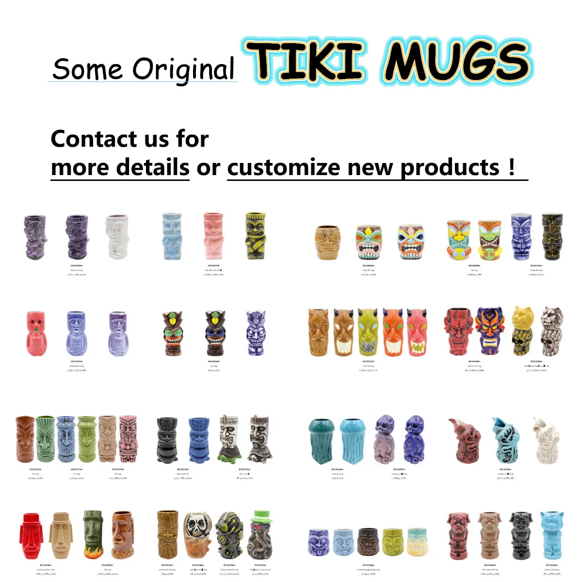 Shop Our Customizable Tiki Ceramics - Perfect for Parties