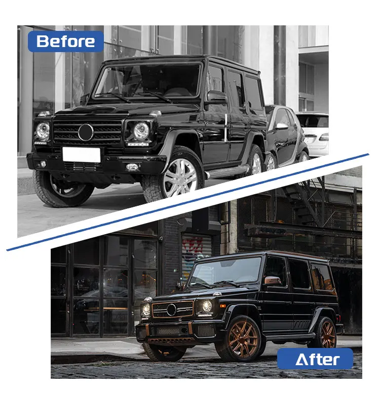 Leishuo G65 Amg Body Kit Bodykit Including Grill Headlight For Mercedes Benz G Class W463 04-18 ...