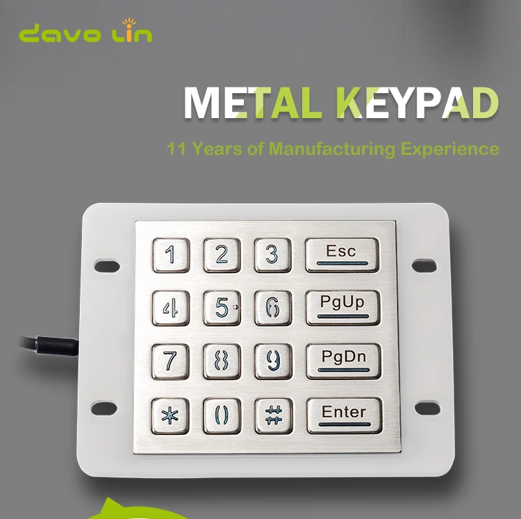 IP68 Waterproof Metal Keypad - Durable & Versatile