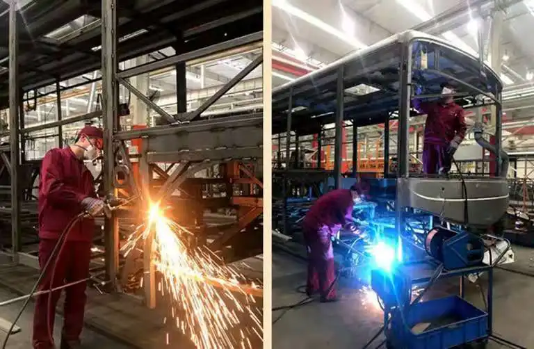 Customized SKD/CKD Bus Welding Line for Manufacturing Plant