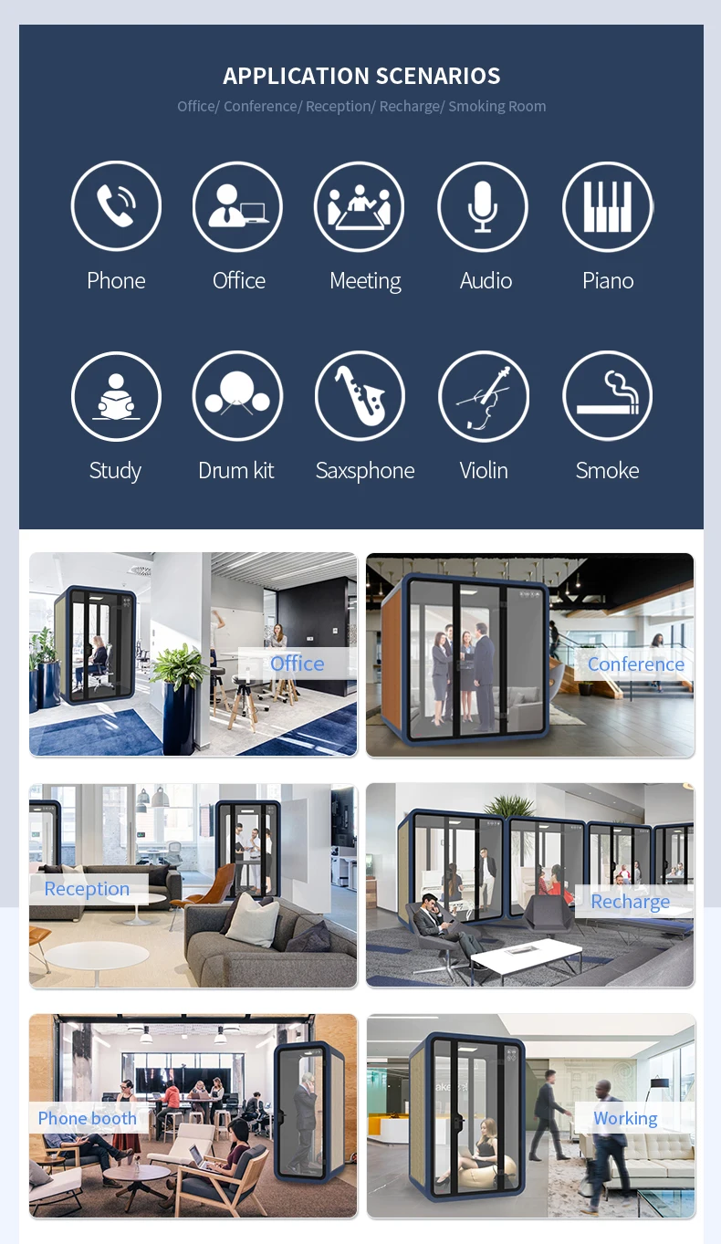 Office Pod - Soundproof Private Meeting Acoustic Solutions