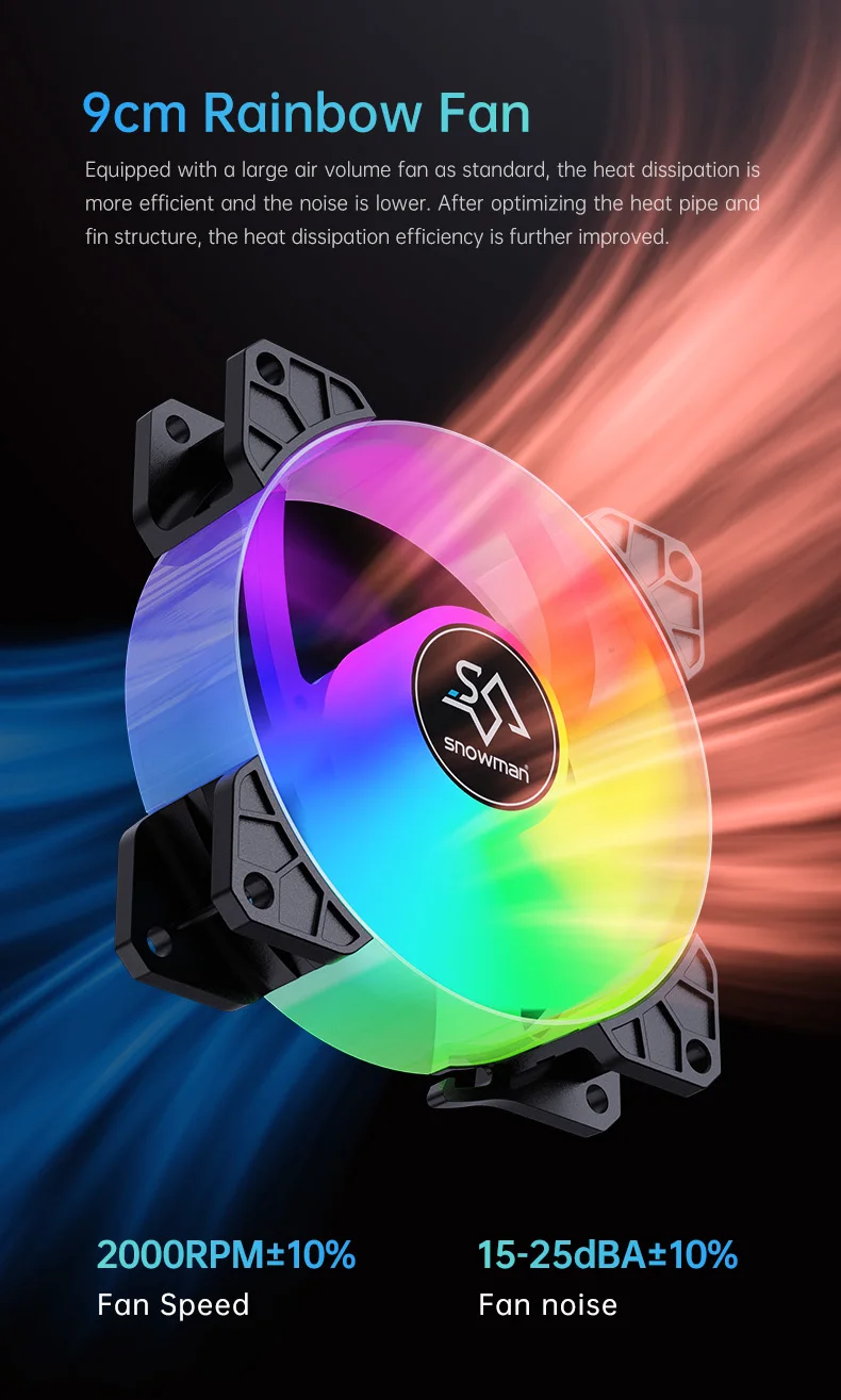SNOWMAN Heat Pipe CPU Cooler - Efficient Cooling Solutions
