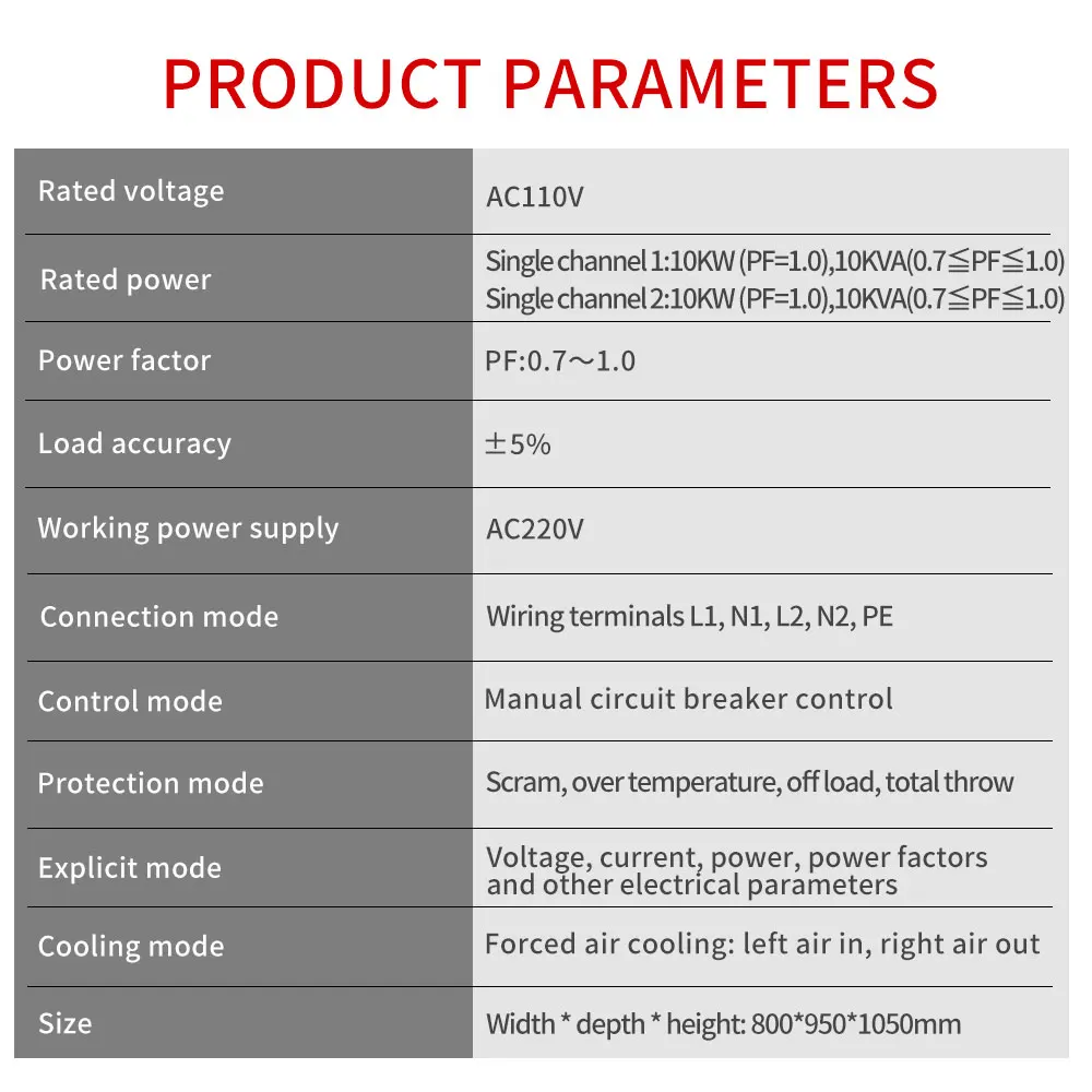 High Quality Ac110v-10kw10kva Rcd Non-linear Load Bank For Ups Testing ... High Quality Ac110v-10kw10kva Rcd Non-linear Load Bank For Ups Testing ...