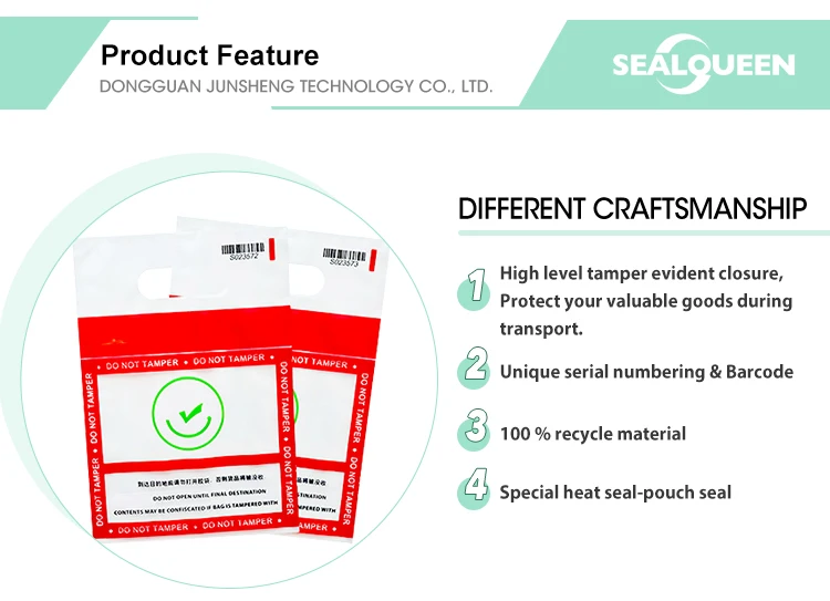 Customized Printed Clear Duty Free Icao Tamper Evident Bags Security ...