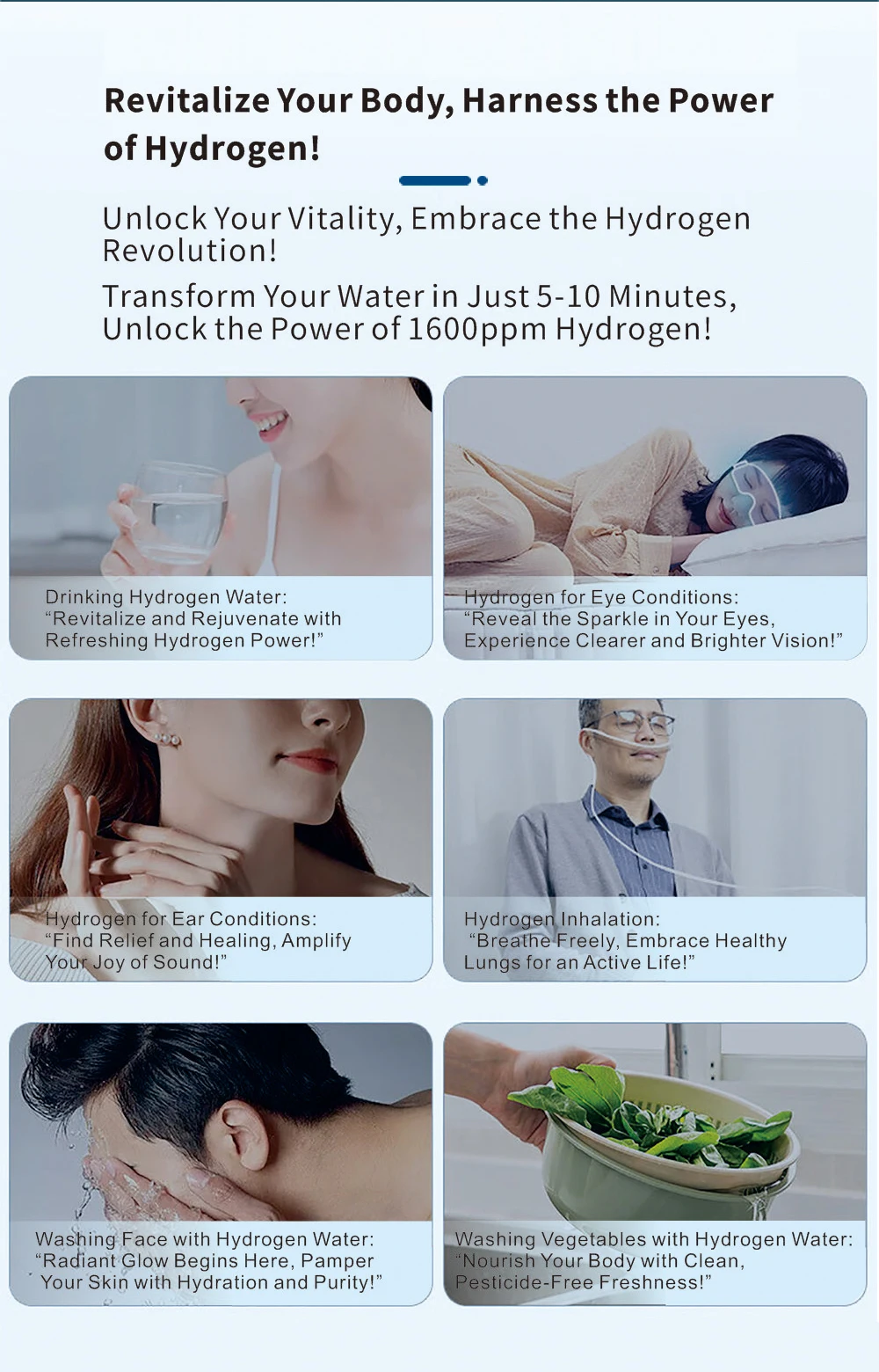 Hydrogen Inhalation Machine 3000ml Pure Hydrogen Therapy Machine H2 Therapy Machine Idhg13 - Buy ...