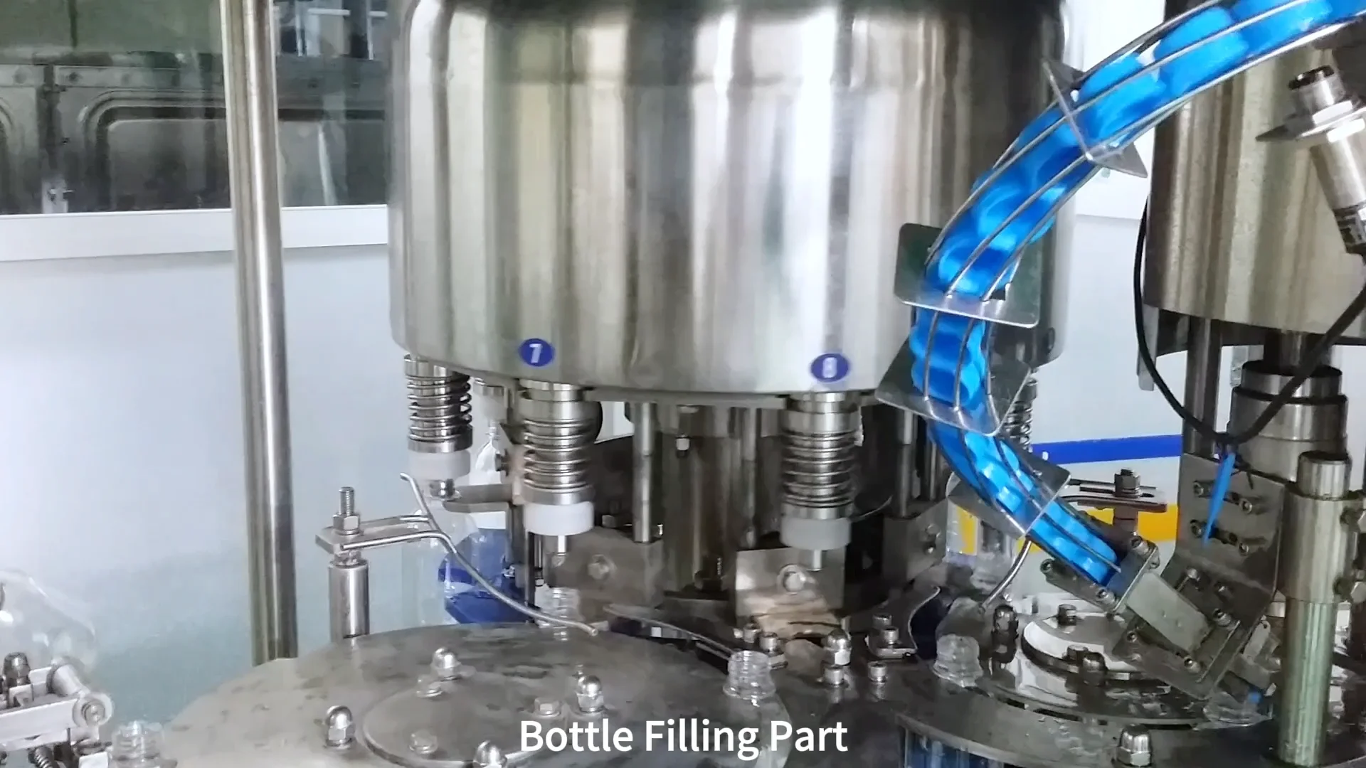 Small Bottle Mineral Water Fully Automatic Three-in-one Filling Machine ...