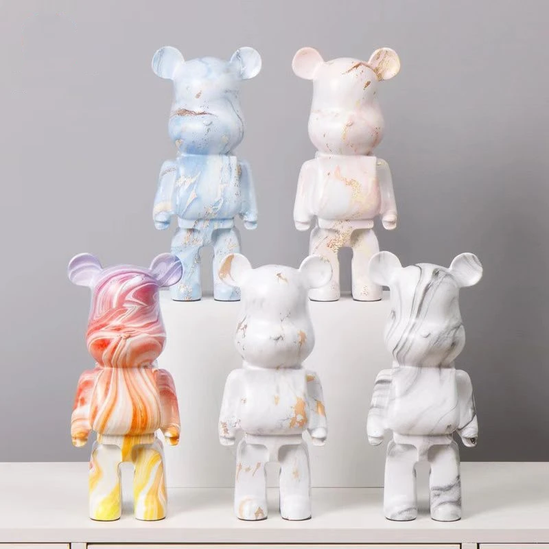 Wholesale Custom Resin Art Painting Fluid Pouring Bear Statue - Buy ...