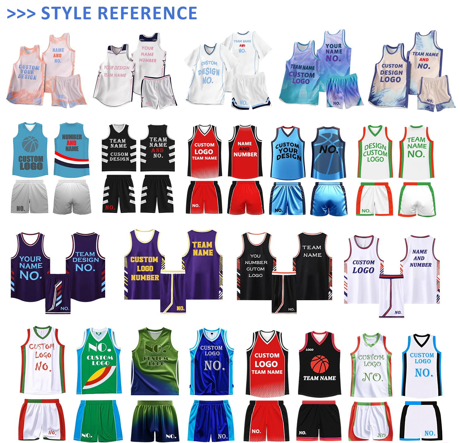 Custom Color Basketball Jerseys - AI Design 2025 Trends