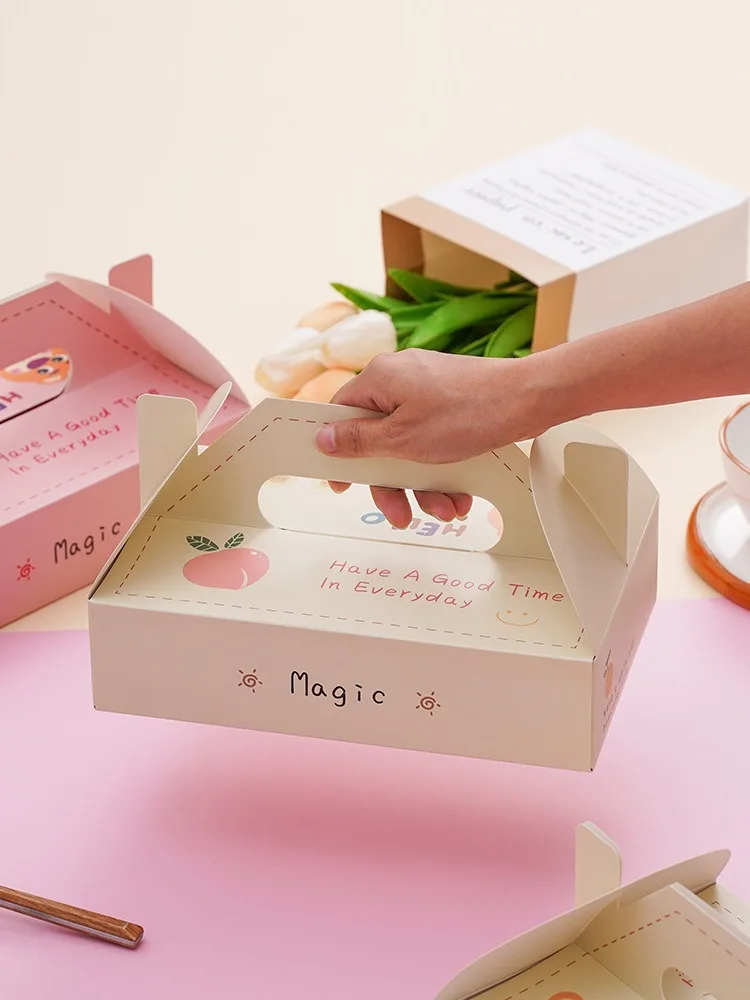 Custom Dessert Baking Packing Box Macaron Dessert French Scone Pastry ...