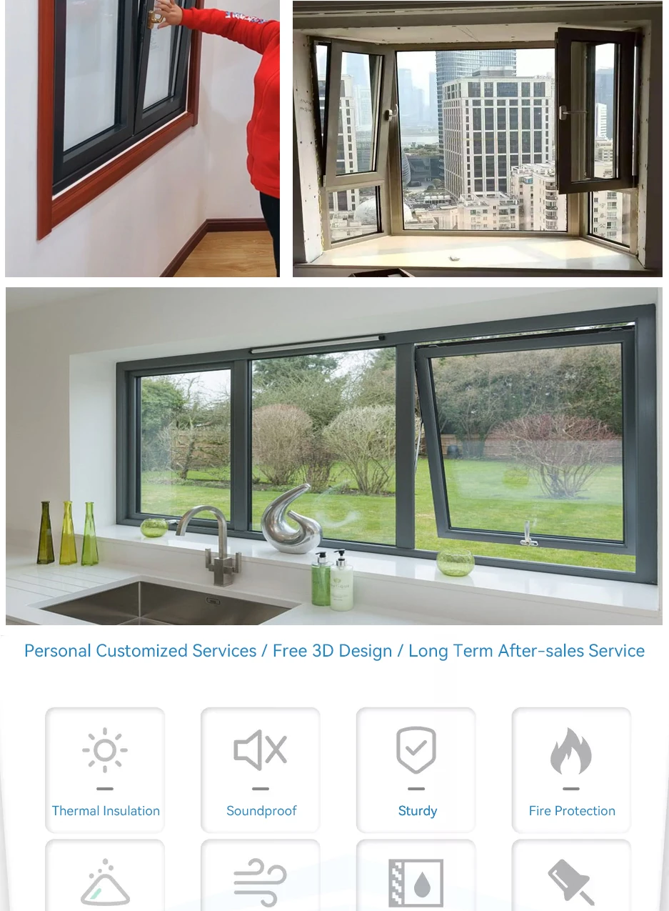 Passive House Windows Triple Glazing Anti Theft Tilt Turn Casement ...