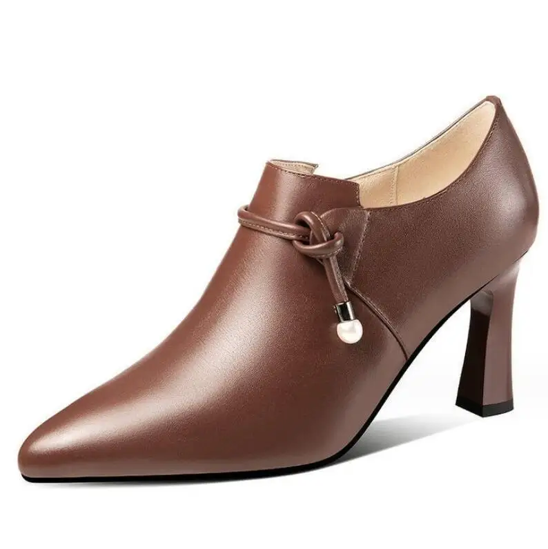women's pointed small leather shoes, 2024 new fashion, spring and ...