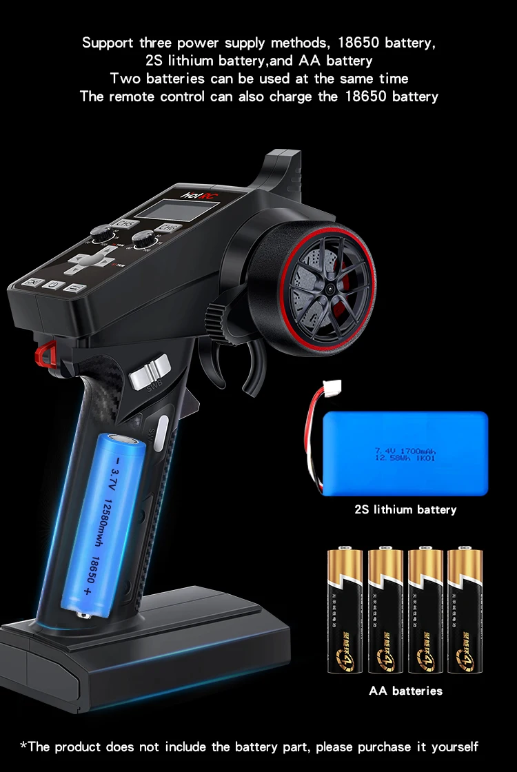 HOTRC CT-6A Transmitter - 6CH 2.4G Remote Control System