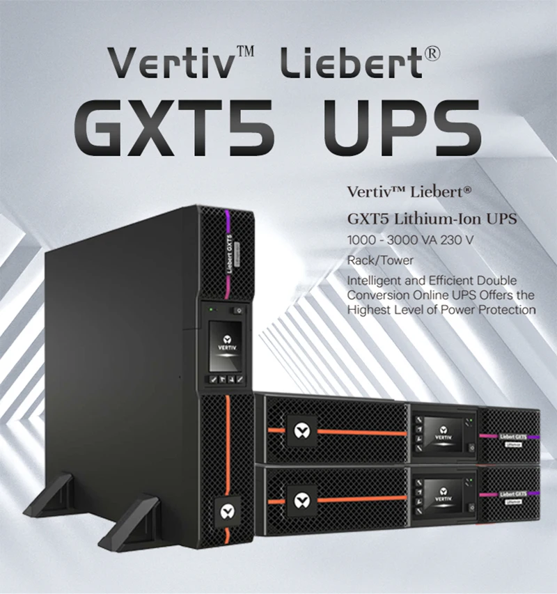 Vertiv Liebert Gxt5 Lithium-ion Ups 500 - 3000va Uninterruptible Power Supply Ups Backup Power ...