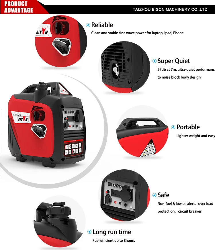 Bison China 1800 W Power Generator - Reliable and Portable