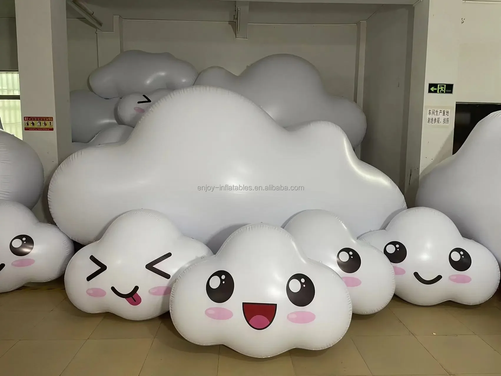 4m Long Giant Cloud Helium Balloon, Advertising Inflatable Cloud ...