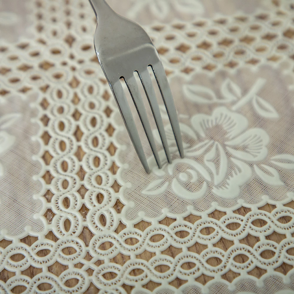Custom Design Pvc Lace Tablecloth Waterproof Customized Logo Style ...