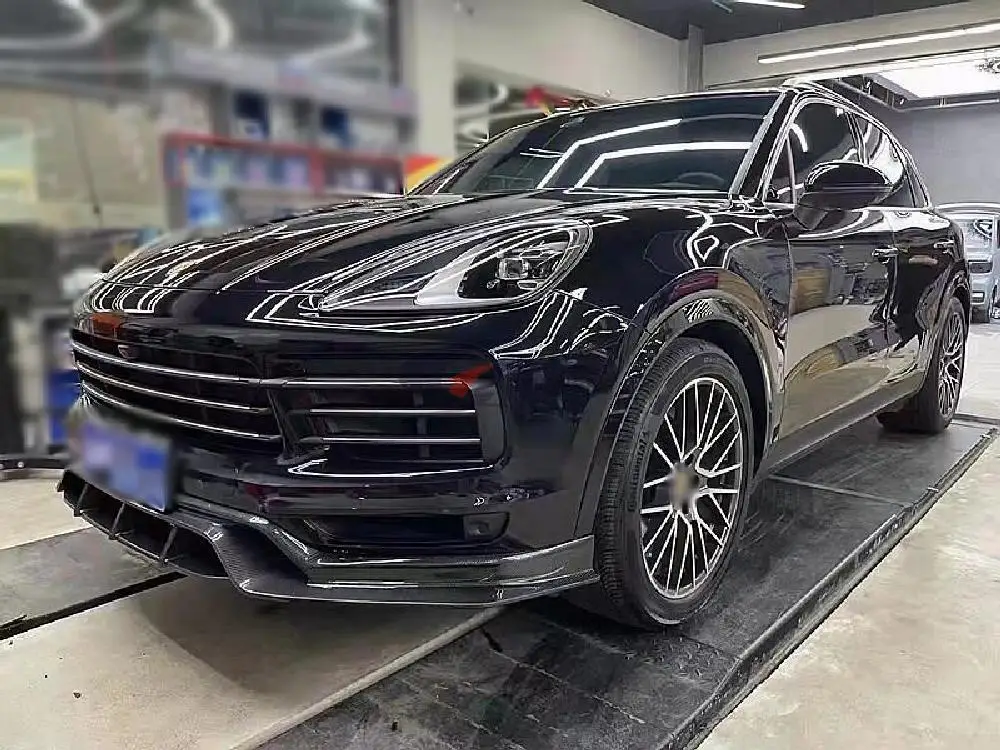 Cm-style Carbon Fiber Front Bumper For 2018-2022 Porsche Cayenne Coupe Body Kit Front Diffuser ...
