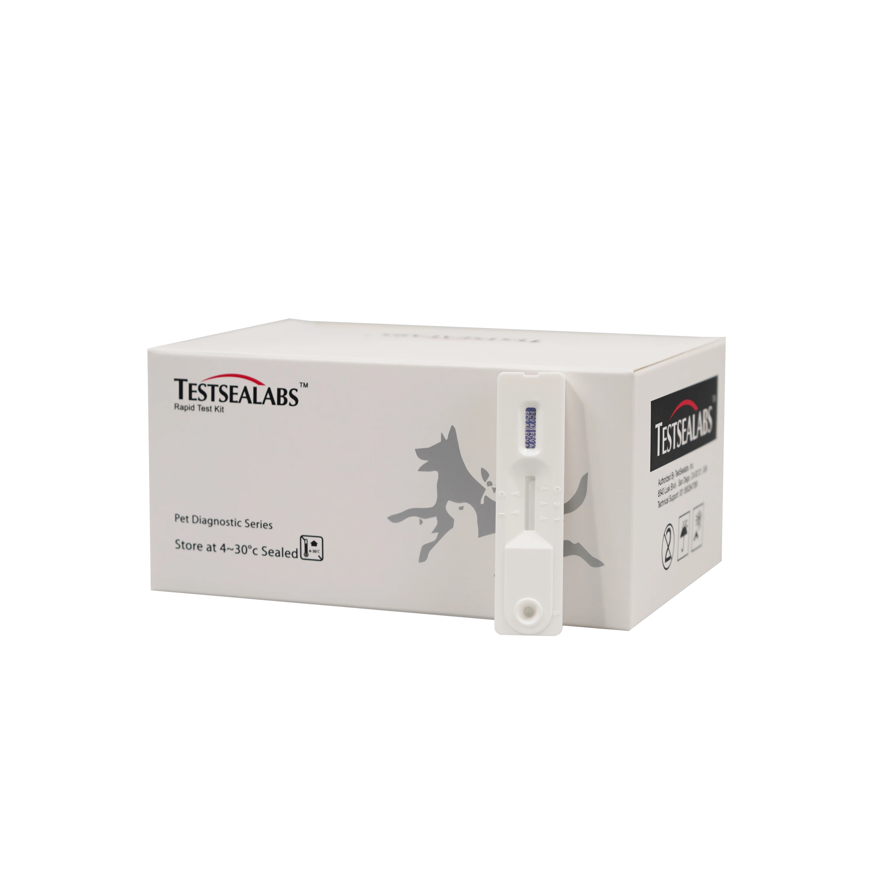 Testsealabs Animals One Step Porcine Pseudorabies -gB Antibody Rapid ...