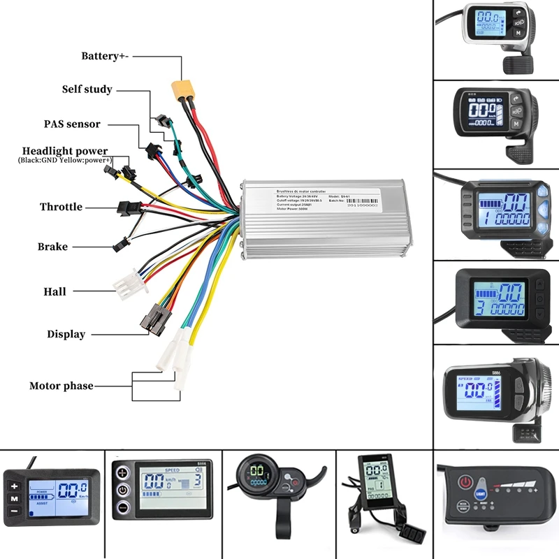 500W Brushless Controllers for Electric Bicycles - Waterproof & Efficient