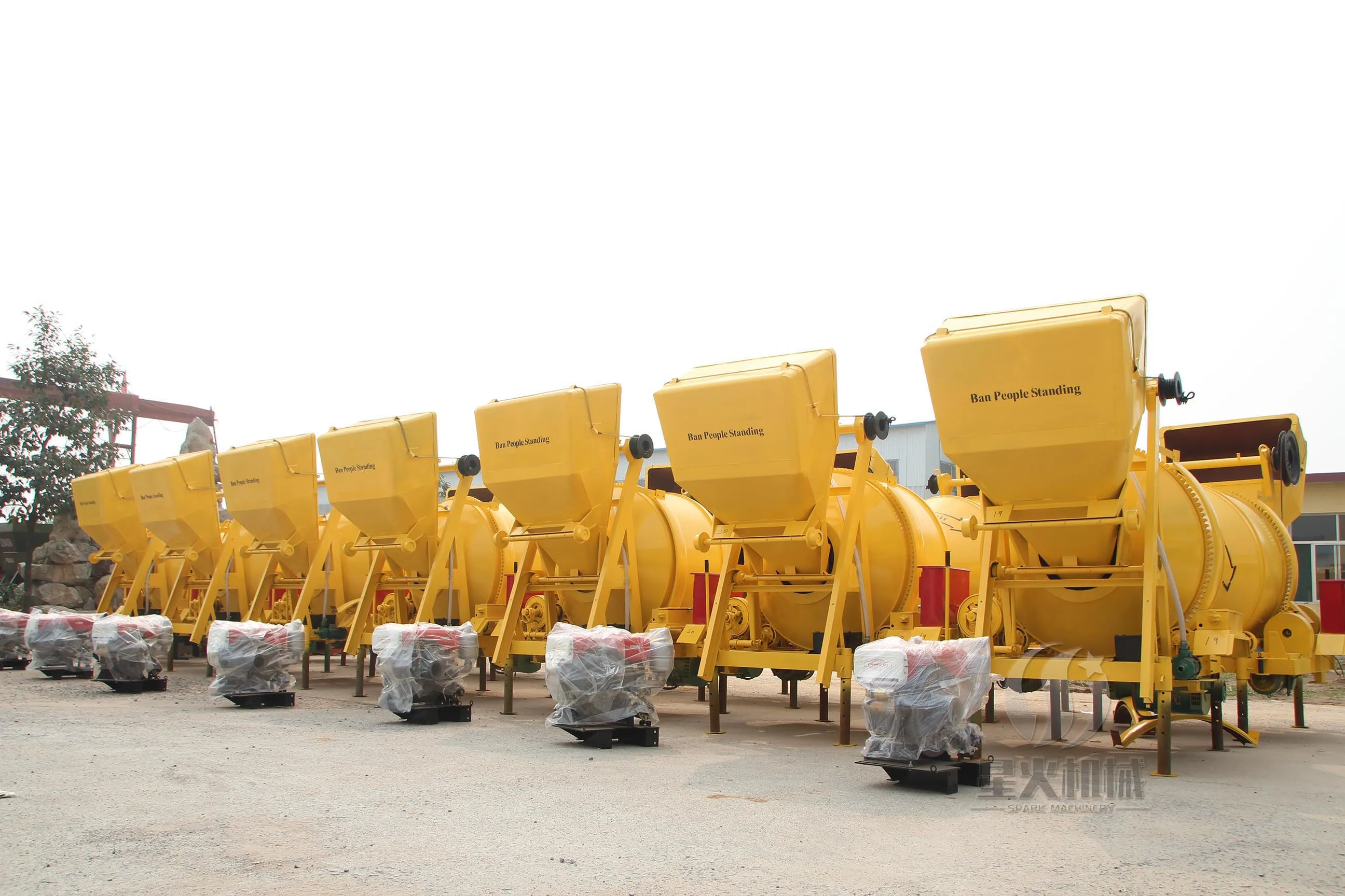 350L Diesel Engine Portable Concrete Mixer - High Efficiency