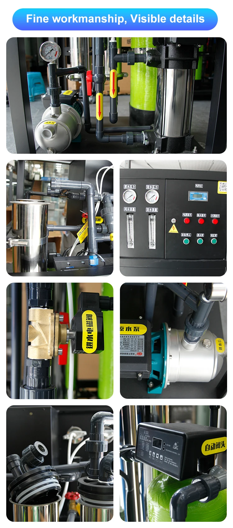 250lph 500lph Ro Water Treatment Purification Equipment Filtration ...