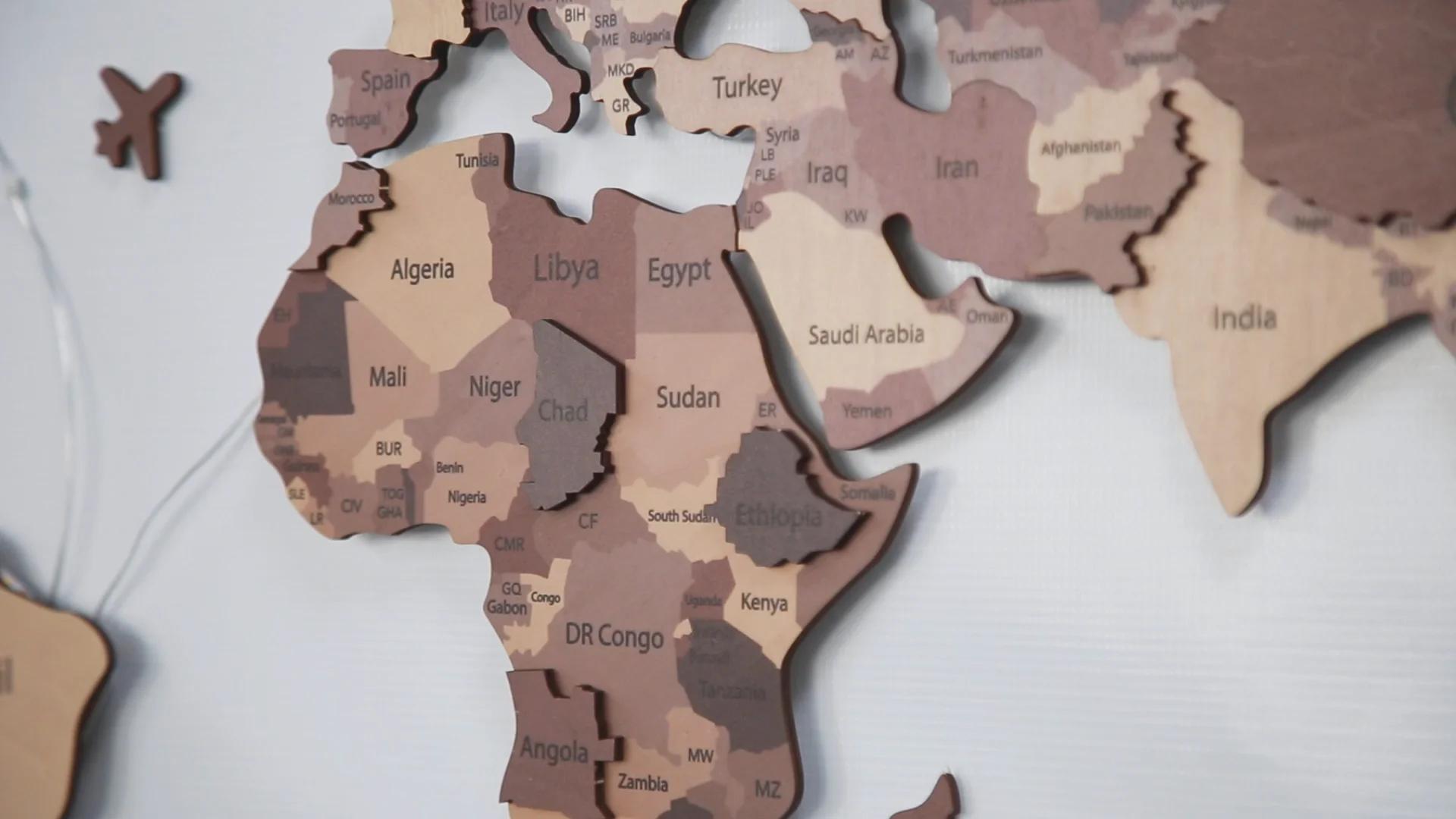 3d Wood World Map With Led Light Backboard World Travel Map - Buy 3d ...