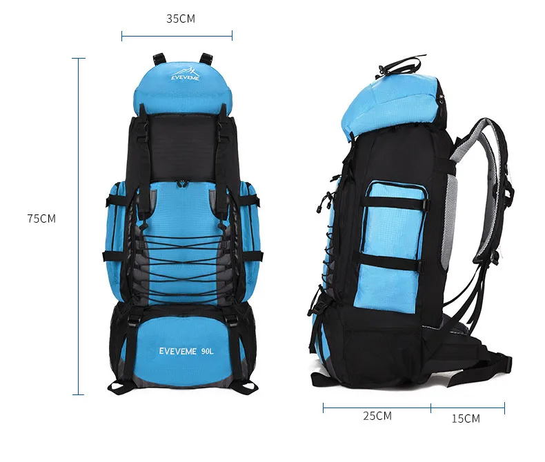 Hb-001 Long Journey Outdoor Tracking Mountaineering 90liter Climbing ...