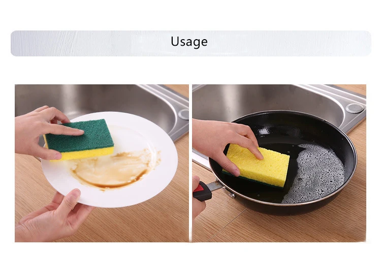 Durable Kitchen Dish Cleaning Reusable Washable Cellulose Sponge ...