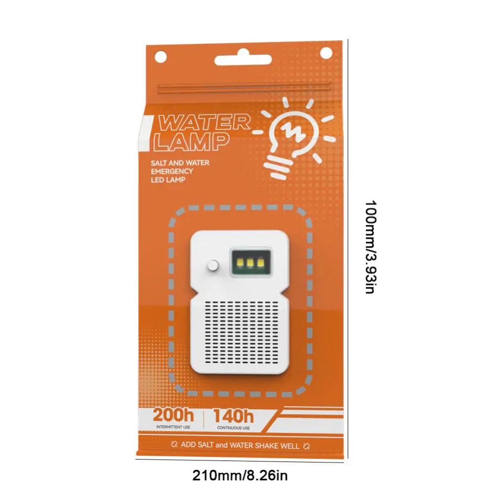 Outdoor Emergency Led Camping Lantern Salt Water Powered Light Salt And ...