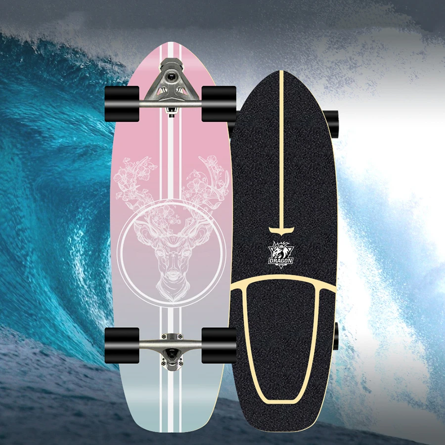 Surf Skate Cx4 8 Ply Maple Wooden Land Carver Surf Skateboard ...