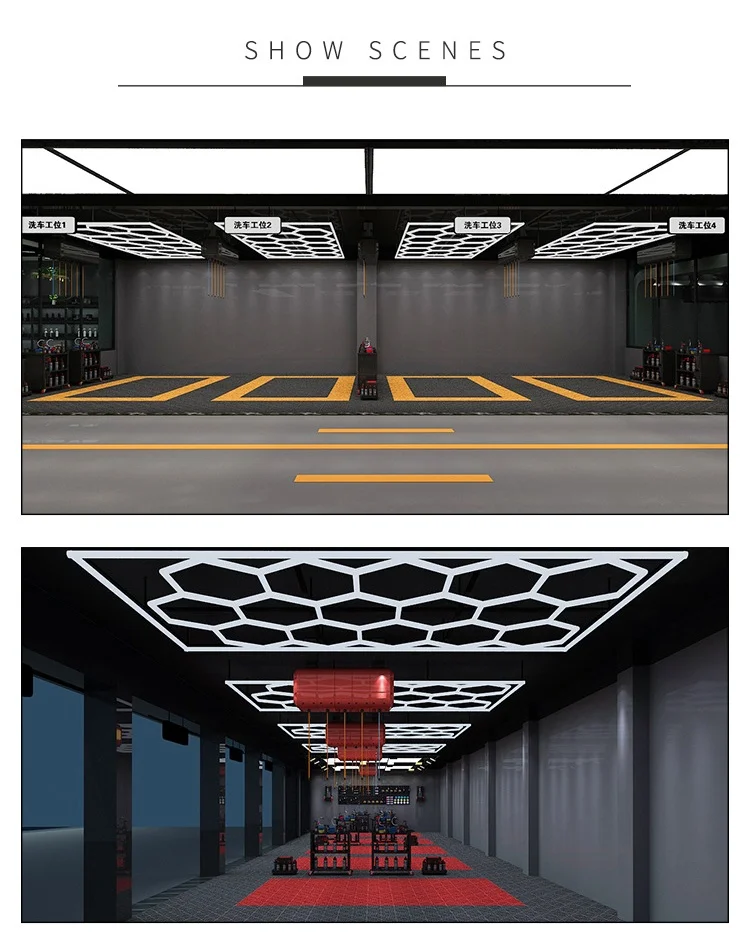 Hexagon LED Detailing Lights - 50000 Hours Lifespan