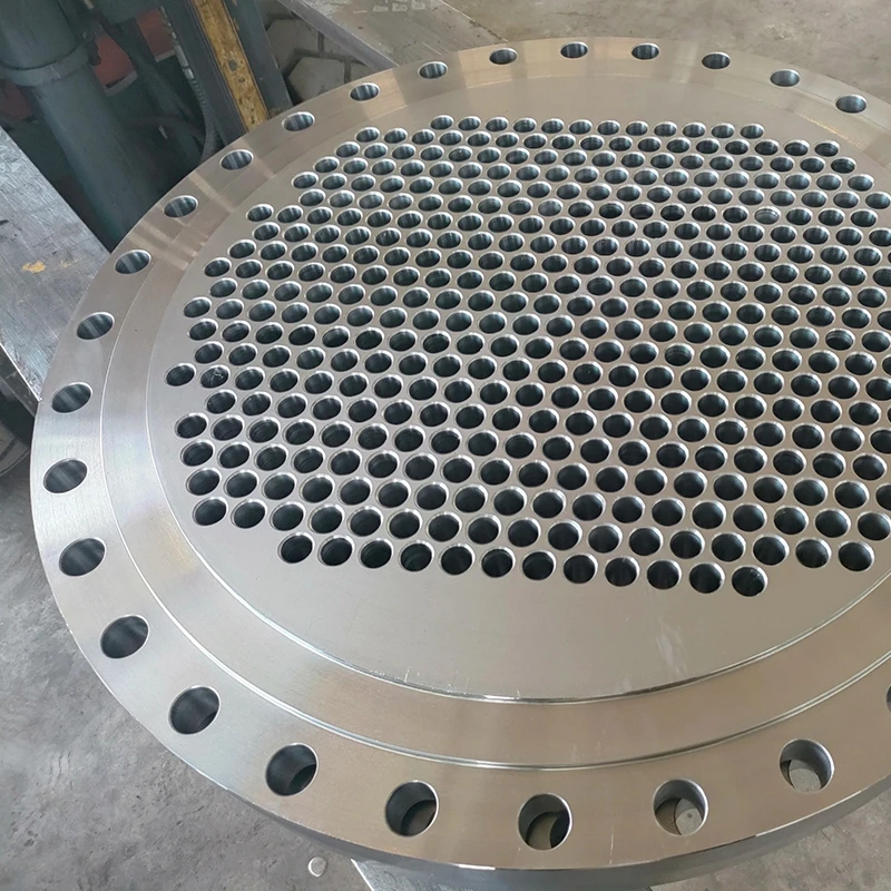 Customized Size Drilling Flange Tube Sheet Plate Boiler Forged Hole ...
